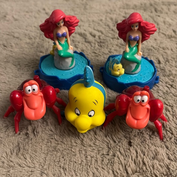 Disney | Toys | 993 The Little Mermaid Burger King Flounder Sebastian ...